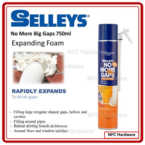 Selleys No More Big Gaps Expanding Foam 750ml Shopee Malaysia