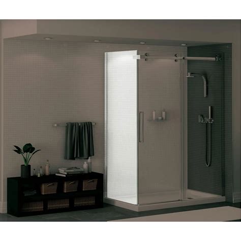 Maax Halo 32 Inch Return Panel For Sliding Shower Door With Clear Glass