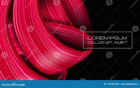 3d Abstract Liquid Fluid Design Colorful Modern Background Stock