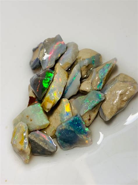 Multicolour LR Rough Seam Opals