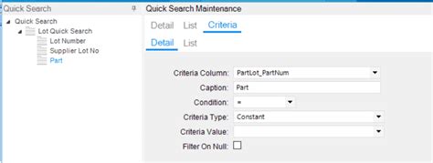 quick search constant parameter kinetic erp epicor user help forum