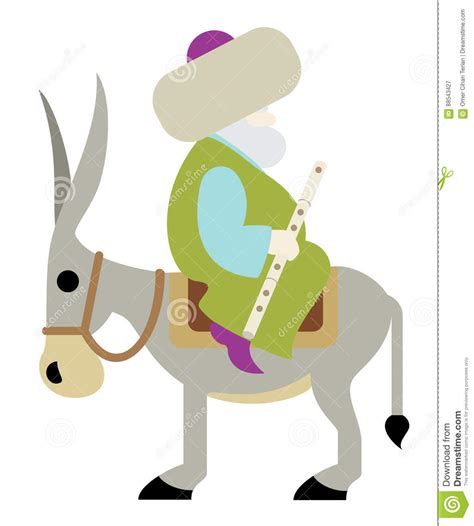 Nasreddin Hodja Character Illustration Drawing Drawing Coloring Drawing