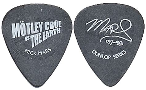 Motley Crue Mick Mars Vinage 1997 Dunlop Artist Series Collectible