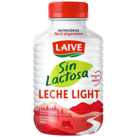 Leche Laive Sin Lactosa Light Botella 390gr Vega Vegaperu