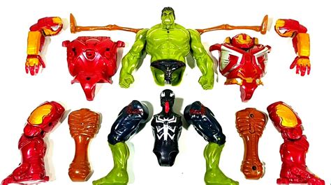 Merakit Mainan Miles Morales VS Hulk Smash VS Hulk Buster VS Siren Head
