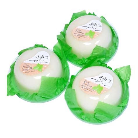Mayca Moon Yuzu Pudding Japanese Sweets Dessert 3 Count Grocery And Gourmet Food