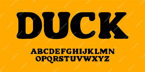 Premium Vector Vintage Bold Alphabet Display Font Vector