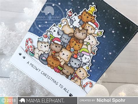 Mama Elephant Oh Kitty Tree Trim The Tree Nichol Spohr Llc