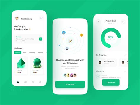 Task Organizer Ui Design Apps App Design Ui Design Task Management App