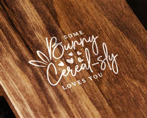 Some Bunny Cereal Sly Loves You Svg Bundle Etsy