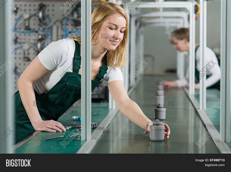 Female Assembly Line Image And Photo Free Trial Bigstock