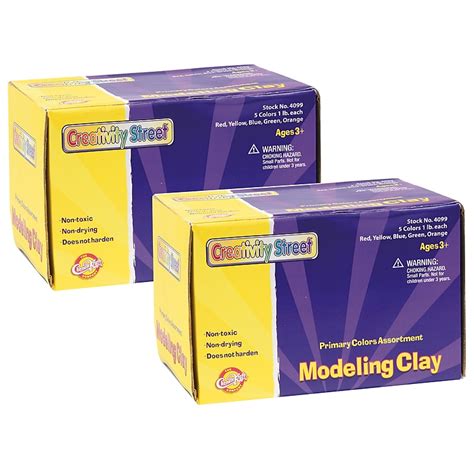 Creativity Street Modeling Clay 5 Primary Color Assortment 5 Sticks 5