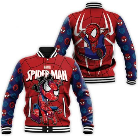 Spider Man Superhero T For Spider Man Fans Baseball Jacket 368
