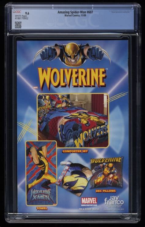 Amazing Spider Man 607 Cgc Nm 96 Black Cat J Scott Campbell Cover