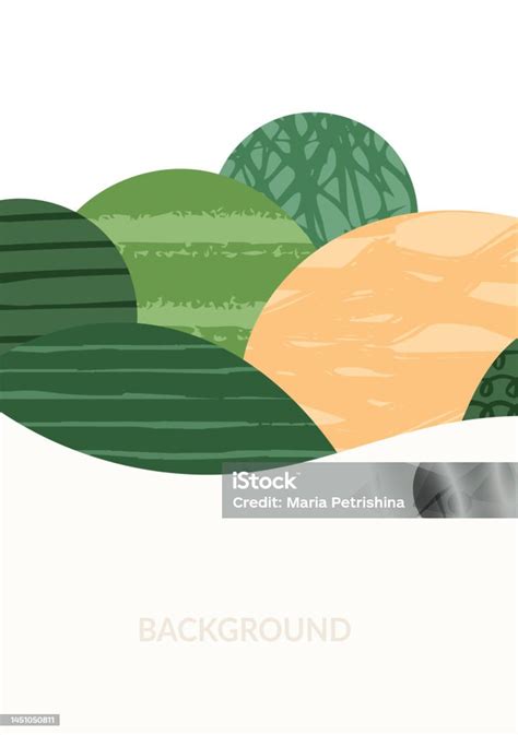 추상 농장 필드 콜라주 배경 농업 토지 배경 질감이 있는 농지 풍경 벡터 삽화 동양 장식 포스터 에코 디자인 녹색 농촌 템플릿 생태 예술 헤더 유기농에 대한 스톡 벡터 아트