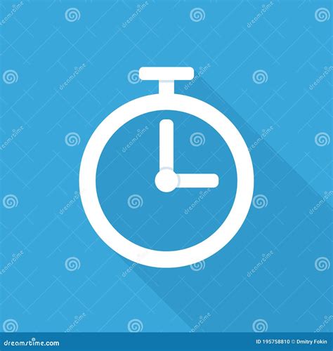 Timer Icon Modern Minimal Flat Design Style Stopwatch Symbol Vector Illustration Stock Vector