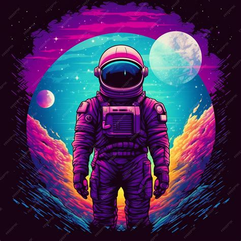 Premium Ai Image 8 Bit Retro Astronaut Generated With Ai