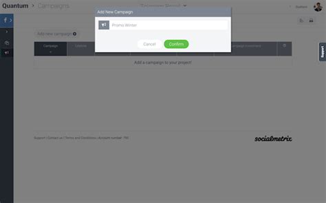 accessing campaign metrics on socialmetrix quantum mutable ideas