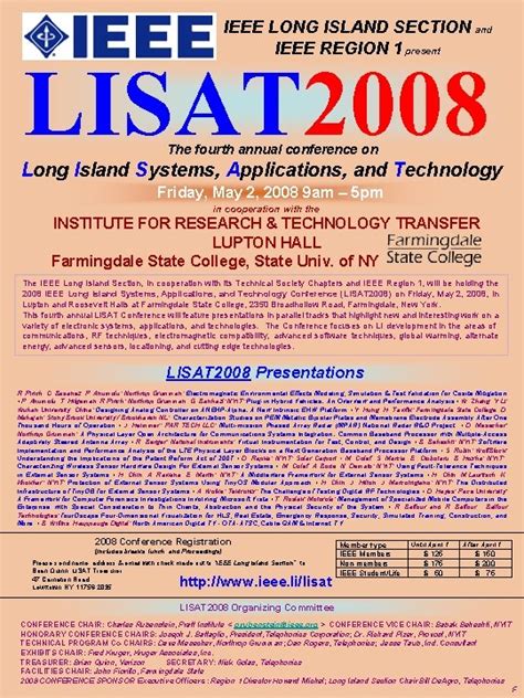 Ieee Long Island Section And Ieee Region 1