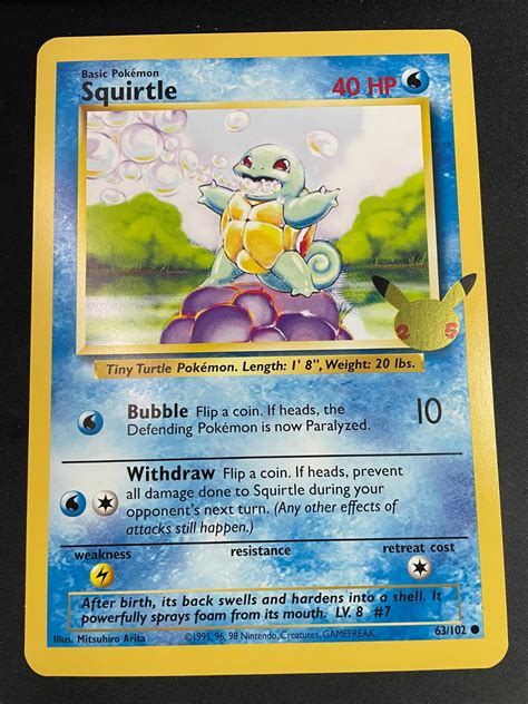 Squirtle Jumbo 63 Prices Pokemon Celebrations Pokemon Cards