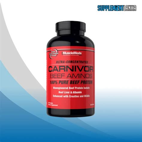 Musclemeds Carnivor Beef Amino 300 Tablets Supplement Lanka
