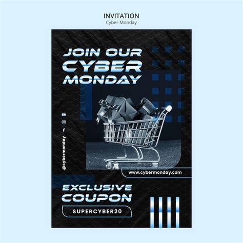 Premium Psd Gradient Cyber Monday Template