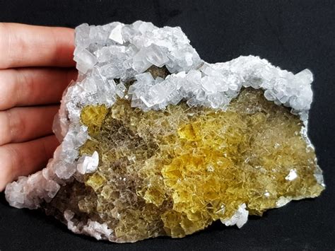 Perfekte Geode Aus Gelbem Fluorit Und Barytrahmen Kristalle Catawiki