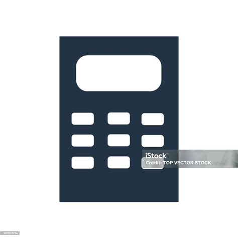 Rechner Icon Vektor Isoliert Auf Weißem Hintergrund Taschenrechner