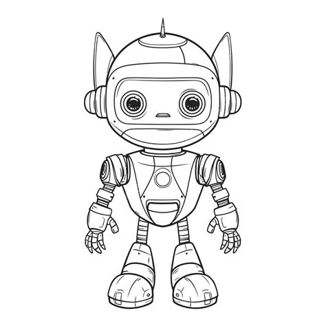 Dibujo De Dibujos De Robots Para Colorear Niños Vector Png Dibujos Dibujo De Ala Dibujo Genial