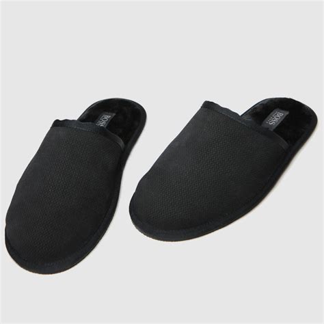 Mens Black BOSS Home Slipper Slippers | schuh