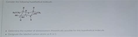 Solved Consider The Following Hypothetical Molecule Chegg
