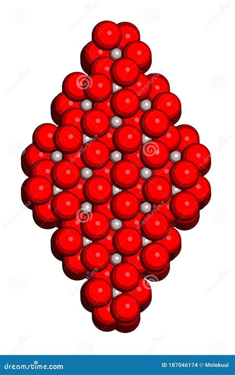 Corundum Aluminium Oxide Crystal Structure Ruby Gems Consist Of Red