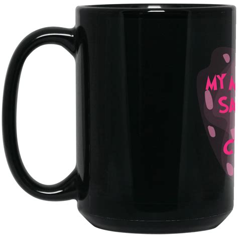 My Mom Says Im Cool Pink 15 Oz Black Mug Office Garner