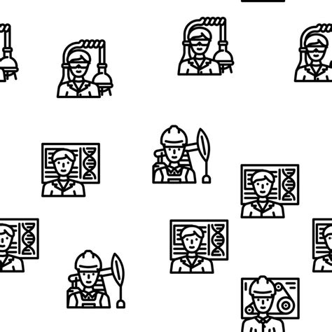 Engineer Worker Man Construction Vector Seamless Pattern 21753449