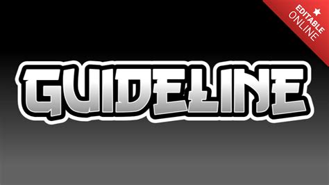 Guideline Panda Font Text Effect Generator