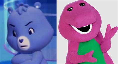 Grumpy Bear Hates Barney By Xkrantz On Deviantart