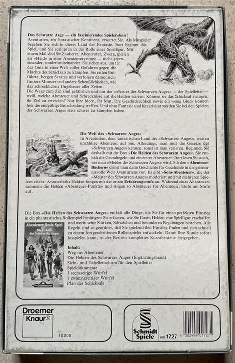 Dsa Abenteuer Basis Spiel Box Die Helden Des Schwarzen Auges Kaufen Auf Ricardo