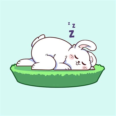 Premium Vector Cute Sleepy Bunny