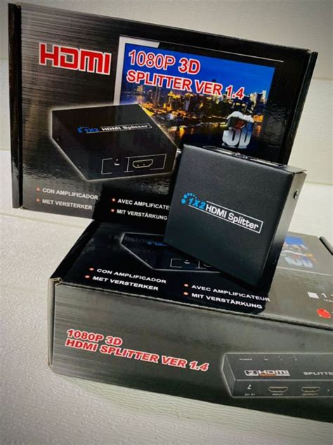 Hdmi Splitter Full Hd 1080p 【1 To 2 】astro Pc Decorder 1 In 2 Out Tv 电视分屏 4k Lazada