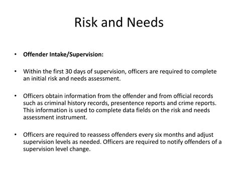 Ppt Division Of Parole And Probation Offender Assessment Overview