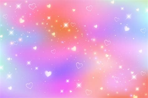 별과 무지개 파스텔 하늘과 판타지 수채화 일러스트레이션 추상적인 유니콘 우주 배경 만화 소녀 벡터 일러스트레이션 무지갯빛 다양한 색상에 대한 스톡 벡터 아트 및 기타 이미지