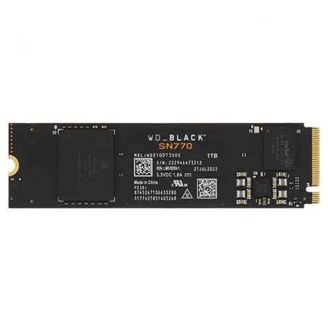 Твердотельный накопитель SSD M.2 1Tb Western Digital WD Black SN770 ...