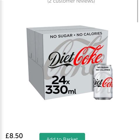 Diet Coke 24 X 330ml Cans £649 At Iceland