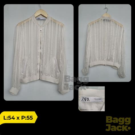 Jaket Running Zara Tipis Parasut Fesyen Wanita Pakaian Wanita Baju