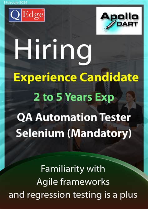 Hiring For Qa Automation Tester Apollo Dart 16th July 2024 Qedge