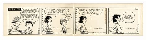 Lot Detail Charles Schulz Hand Drawn Comic Strip From October 1961