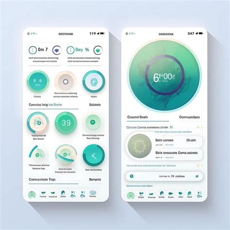 Premium Ai Image Mobile App Layout Design Of Chronic Condition Management Practical And