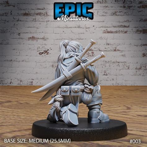 3d Printable Tavern Npc Assassin Human Warrior Male Villager