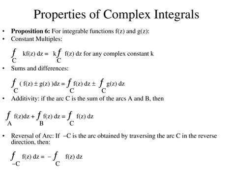 complex integration f z dz c ppt download