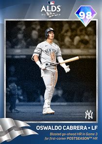 2022 Postseason Oswaldo Cabrera 98 Ovr Mlb The Show 22 Showzone